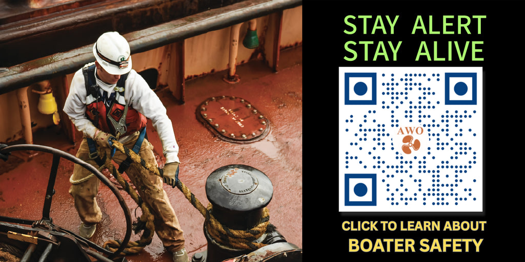 “Stay Alert, Stay Alive” Sticker – Mariner Handling Line on Deck ...