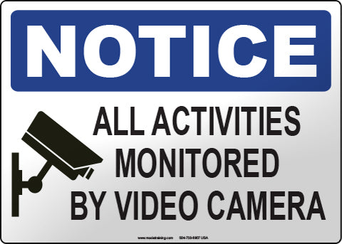 Notice: All Activities Monitored By Video Camera – Moxie Training