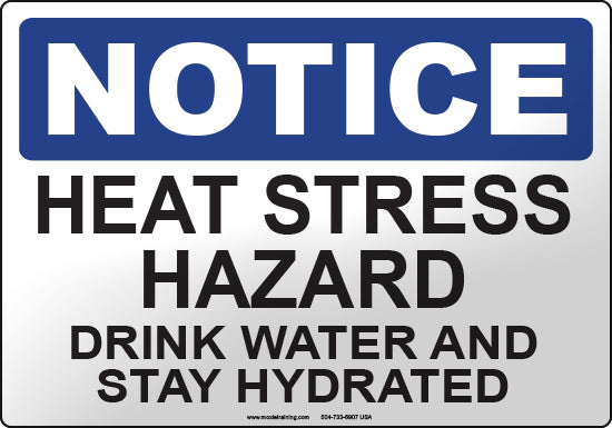 Notice: Heat Stress Hazard – Moxie Training