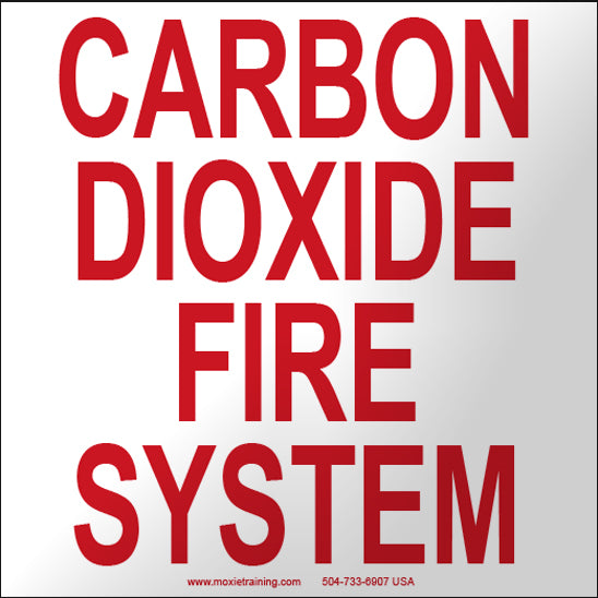 Carbon Dioxide Fire System 10" x 10" Vinyl Sticker – Moxie Training