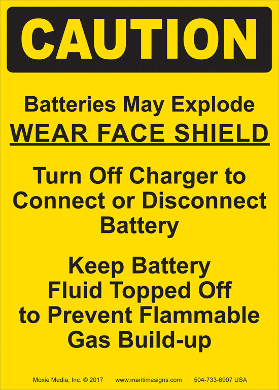 Caution: Batteries May Explode 7" x 5" Vinyl Sticker – Moxie Training