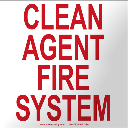 Clean Agent Fire System 10" x 10" Vinyl Sticker – Moxie Training