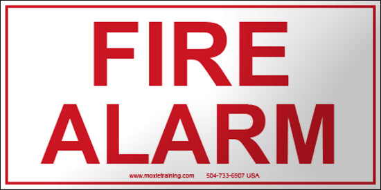 Fire Alarm 3" x 6" Vinyl Sticker – Moxie Training