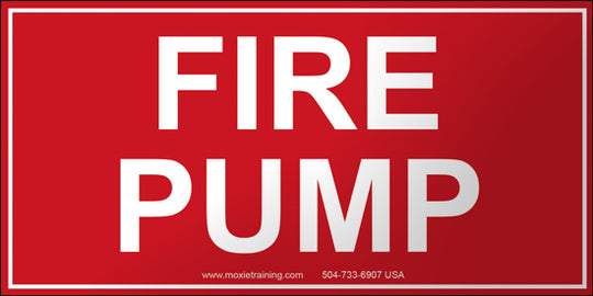 Fire Pump 3" x 6" Vinyl Sticker – Moxie Training