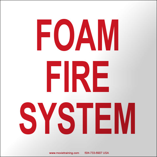 Foam Fire System 10" x 10" Vinyl Sticker – Moxie Training