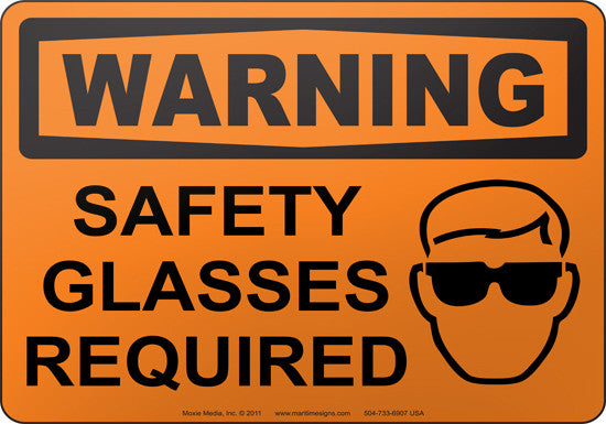 Safety Goggles Sign