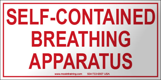 Self-Contained Breathing Apparatus 3" x 6" Vinyl Sticker – Moxie Training