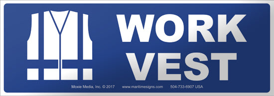 Work Vest Storage Container Label – Moxie Training