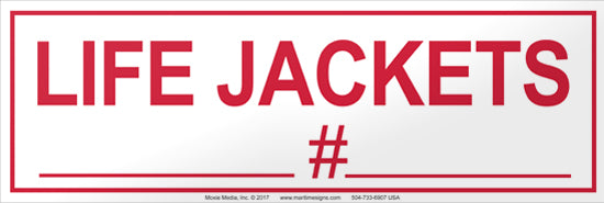 Editable Life Jackets Storage Container Label – Moxie Training