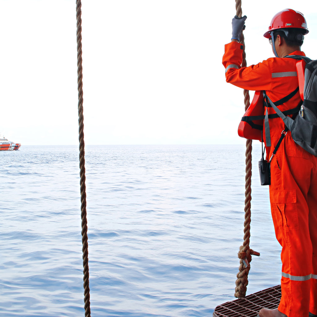 Safe Swing Rope and Personnel Basket Transfers for Offshore Oil Person ...